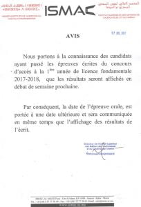 Oral ISMAC Rabat Institut Supérieur Métiers Audiovisuel et Cinéma 2017 ...